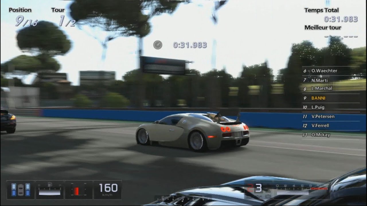 Gran Turismo 5 - Bugatti Veyron 16.4 '09 (HYBRiD) PS3 Gameplay - YouTube