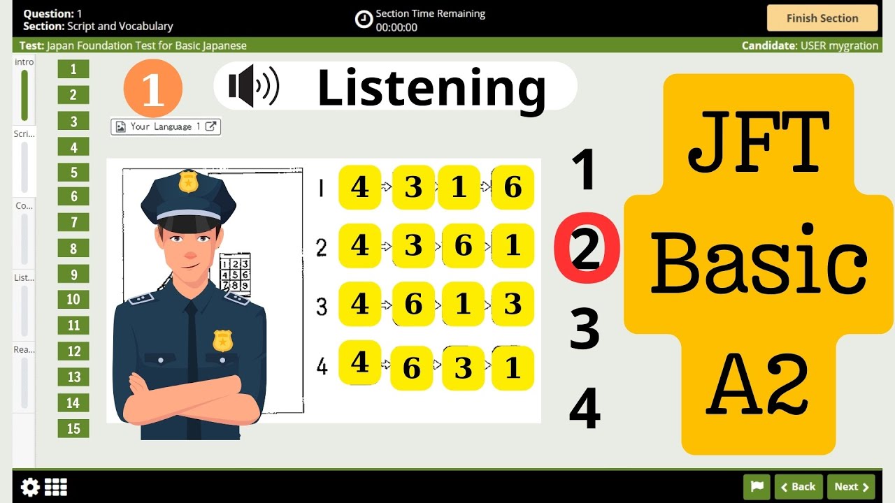JFT Basic A2 Sample Test With Answers #13 - YouTube