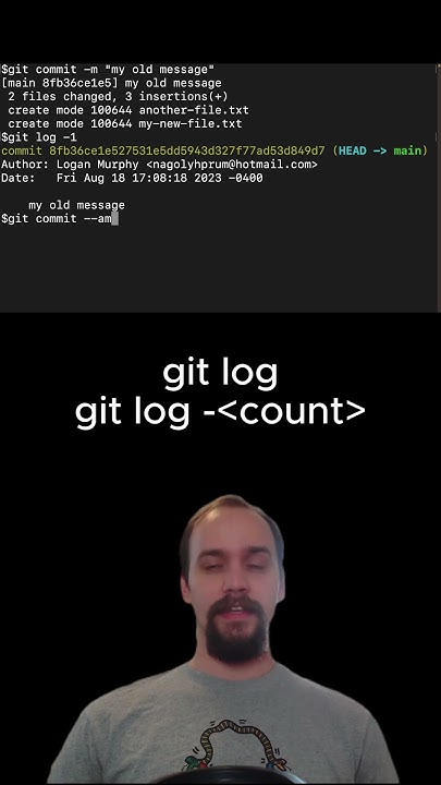 Learn Git Commands | Tracking Changes | Git Commit | Git Log - YouTube