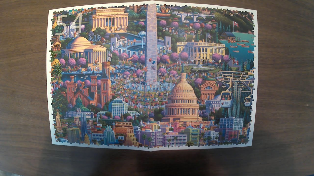 Worlds Largest Puzzle(60,000 Pieces) Part 37/60 - YouTube