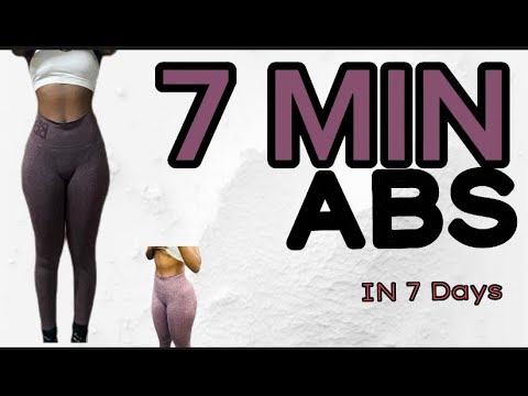 7 MIN | 7DAYS | 7 EXERCISES to get visible Abs | At Home workout | No ...