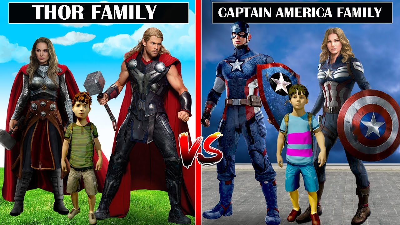 THOR Family vs CAPTAIN AMERICA Family in GTA 5! - YouTube