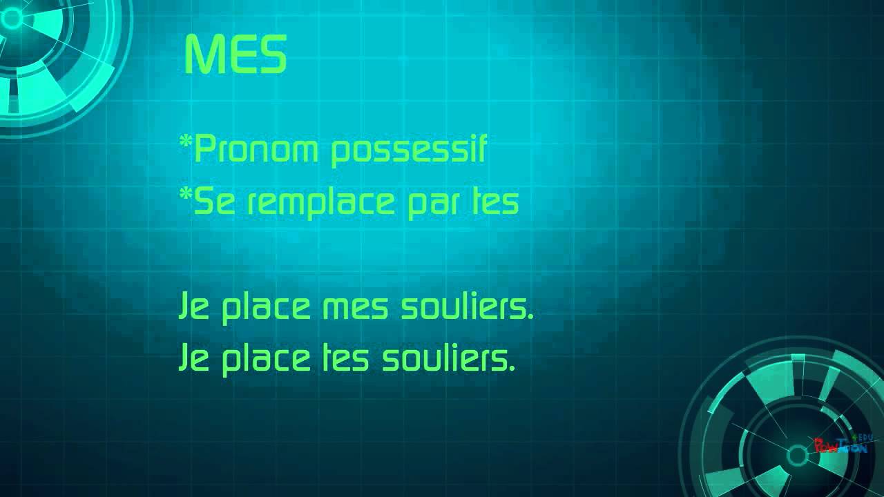 Homophone mes/mets/met/m'es/m'est/mais - YouTube