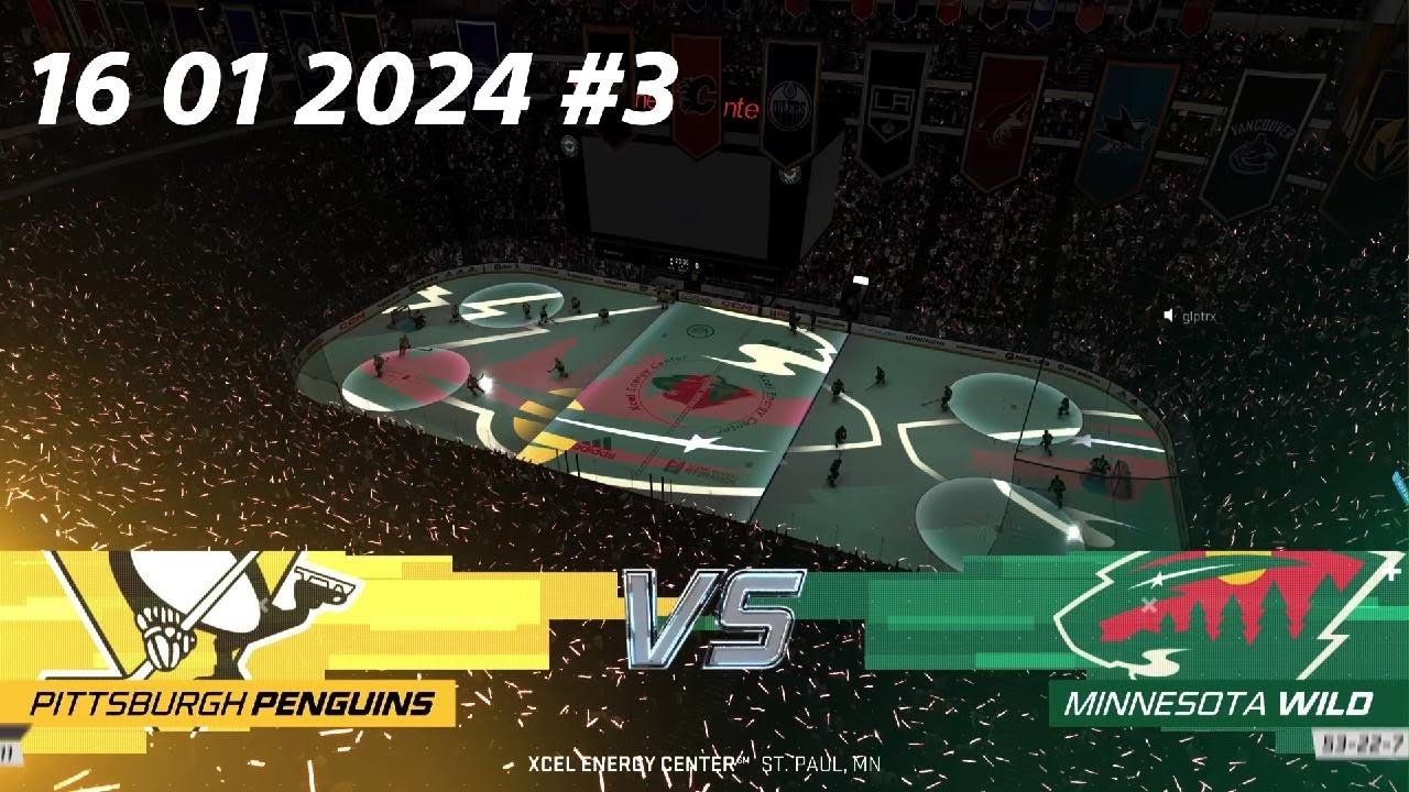 Pittsburgh Penguins VS Minnesota Wild Питтсбург Пингвинз против ...
