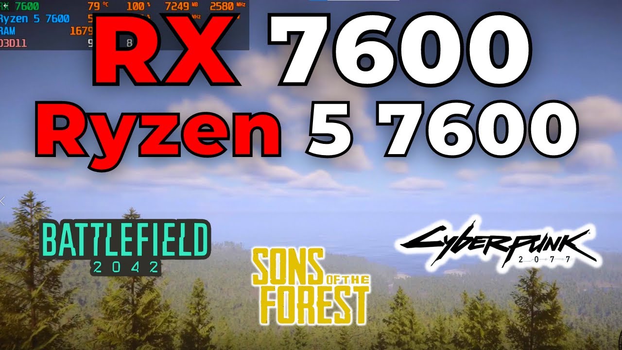 Ryzen 5 7600 + RX 7600 Benchmarks 2023 - 3 Games Tested - YouTube