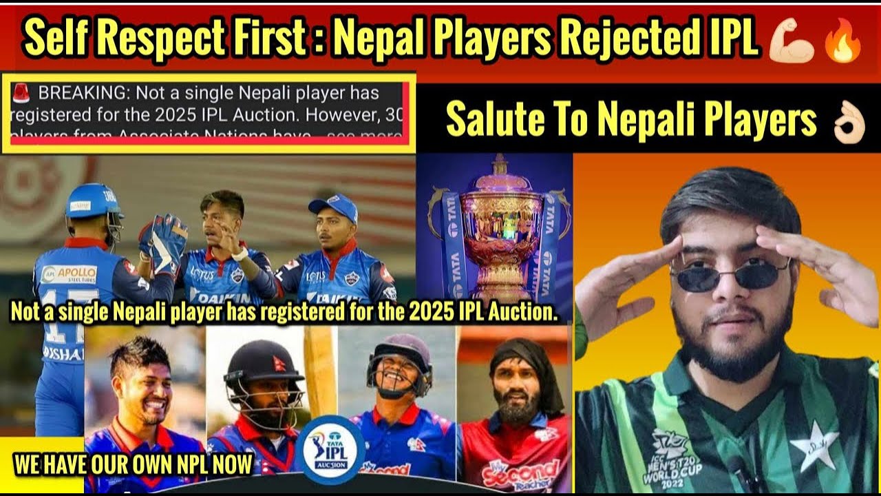 Not A Single Nepali Player Registered For IPL Auction 2025 🇳🇵🫡 - YouTube