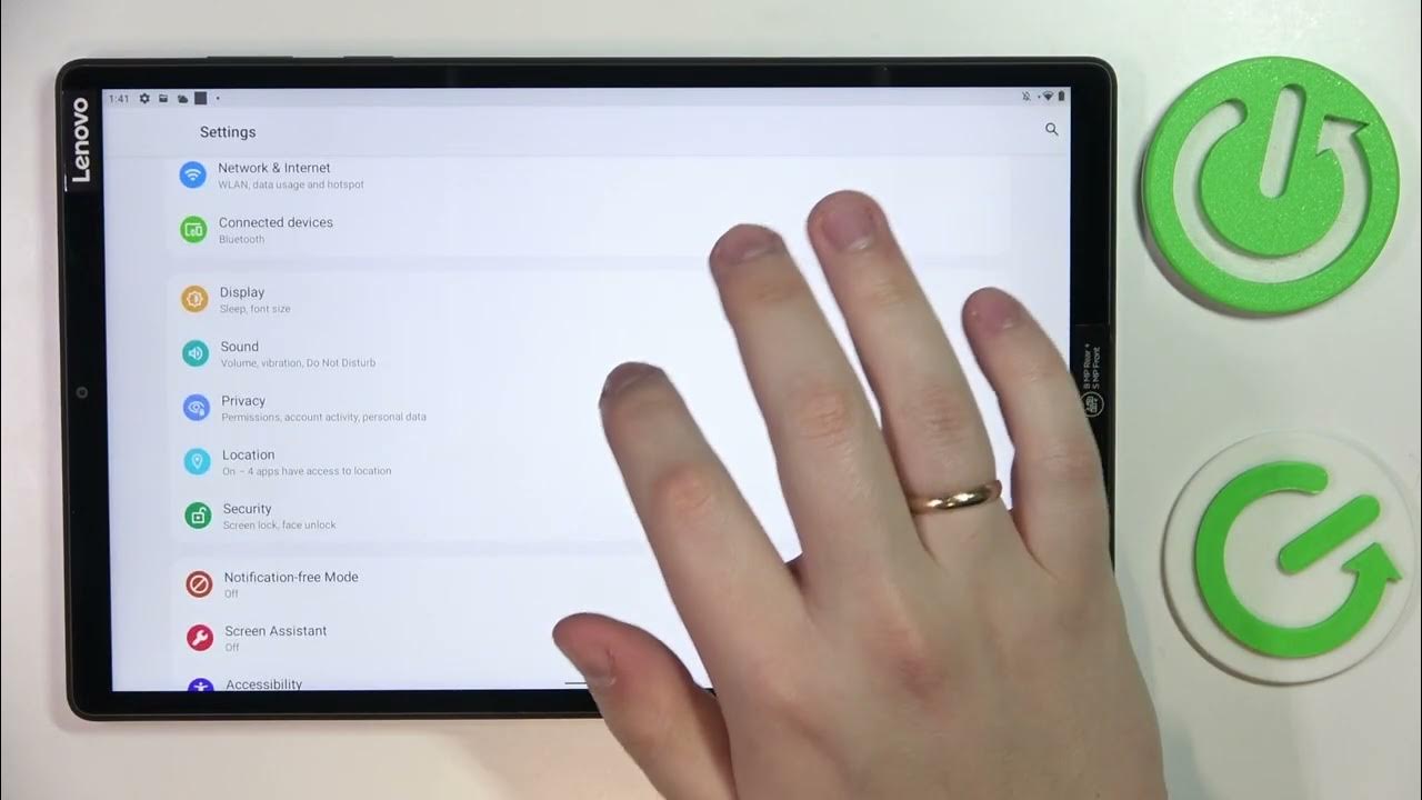 Lenovo Tab M10+ How To Change Screen Timeout To Never - YouTube