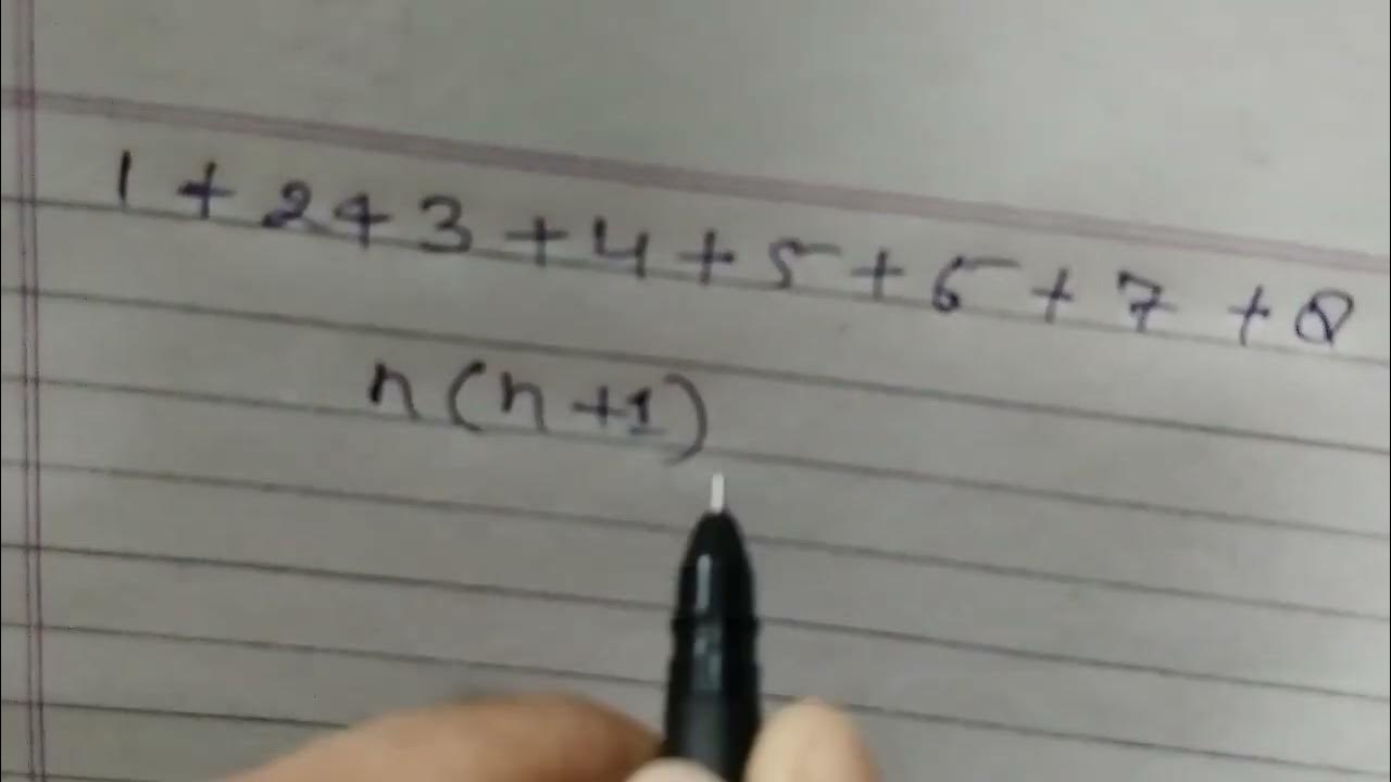 @math #tricks sum of first N numbers@ - YouTube