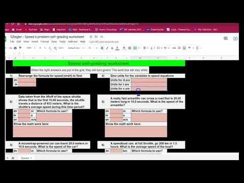 Self grading Speed assignment instruction for Schoology - YouTube