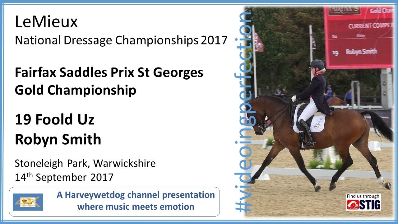 LeMieux National Dressage Championships: Robyn Smith - YouTube