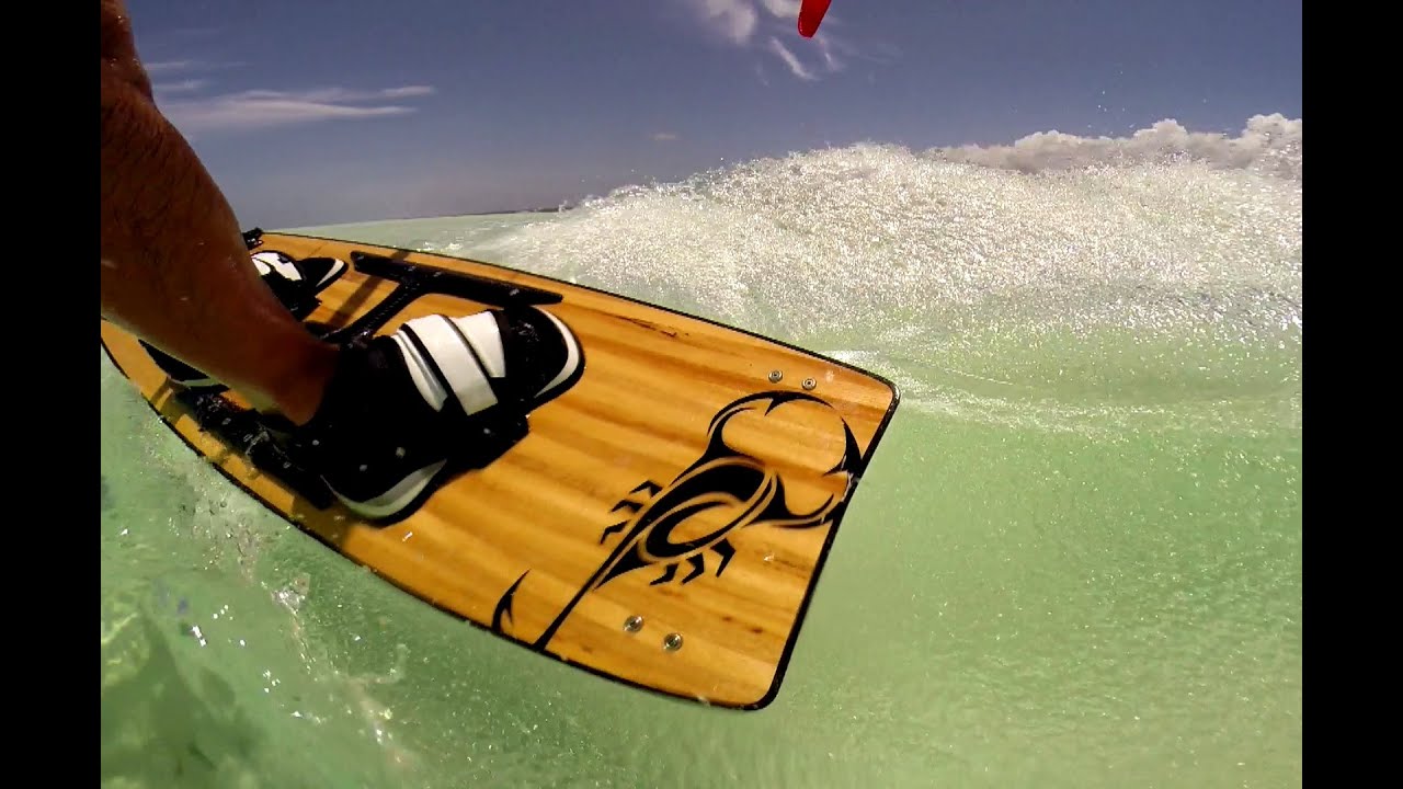 Kiteboarding splitboard construction - YouTube