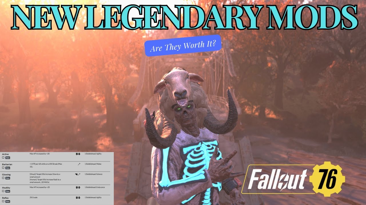 Fallout 76: These 14 NEW Legendary Mods Are BROKEN! (Burning Springs ...
