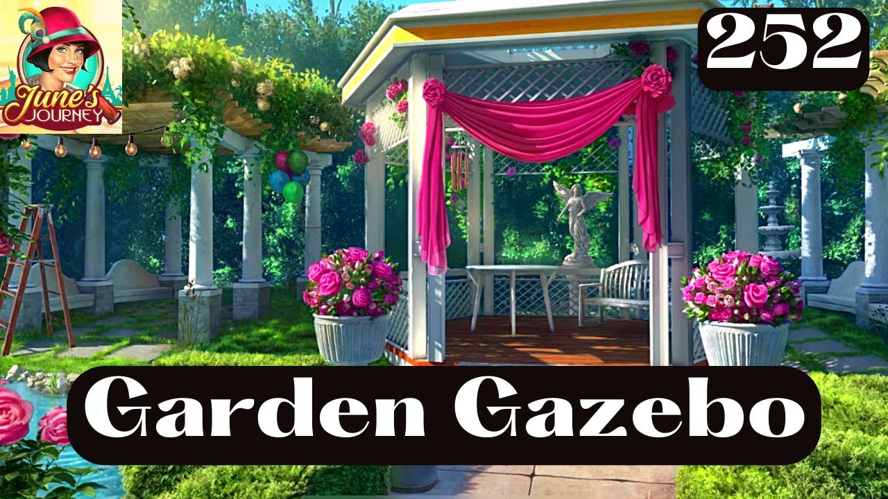 JUNE'S JOURNEY 252 | GARDEN GAZEBO (Hidden Object Game) *Mastered Scene* - YouTube