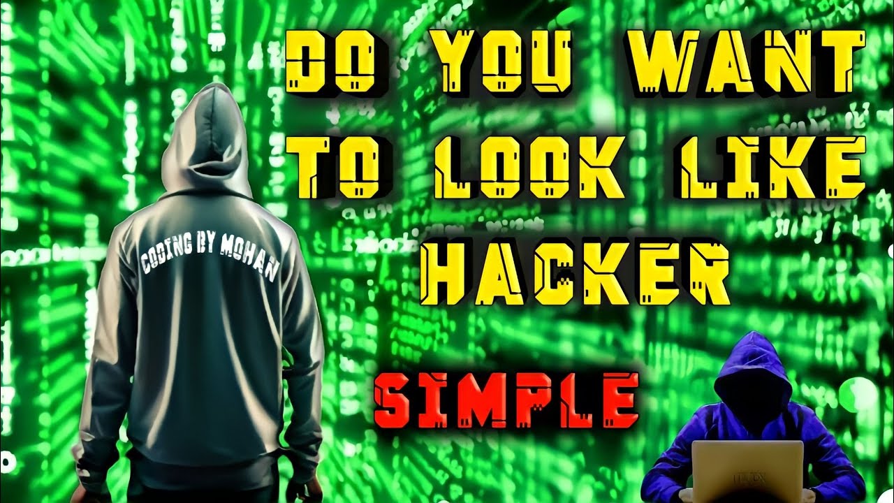 Are u a Programmer || Do u want to look like a hacker || CODING BY MOHAN || - YouTube