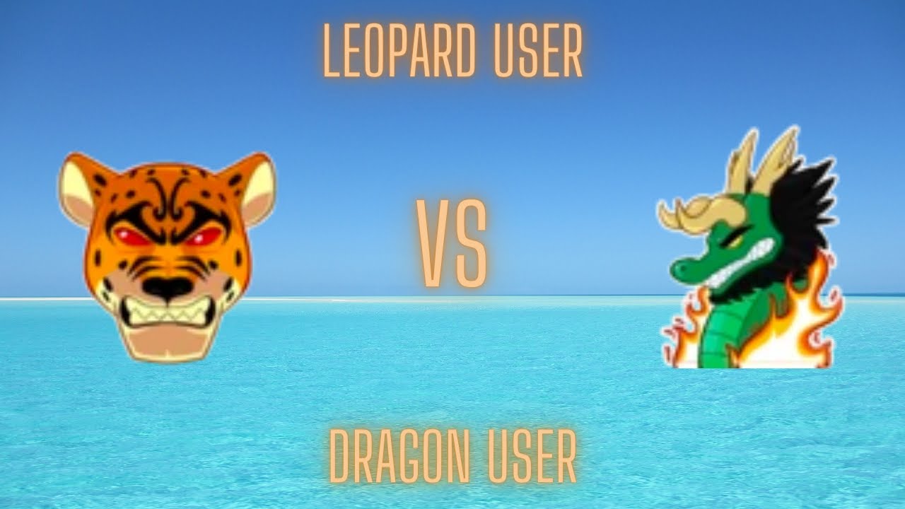 LEOPARD USER VS DRAGON USER BLOX FRUITS - YouTube