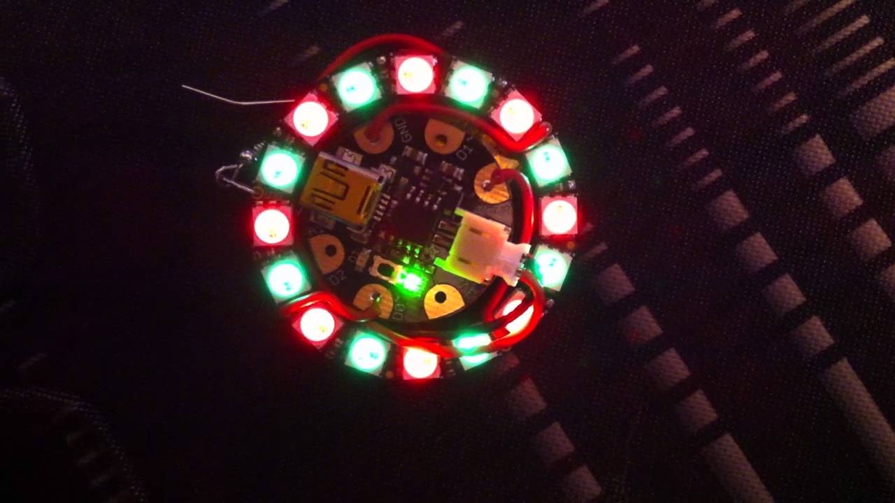 NeoPixel Christmas pattern - YouTube