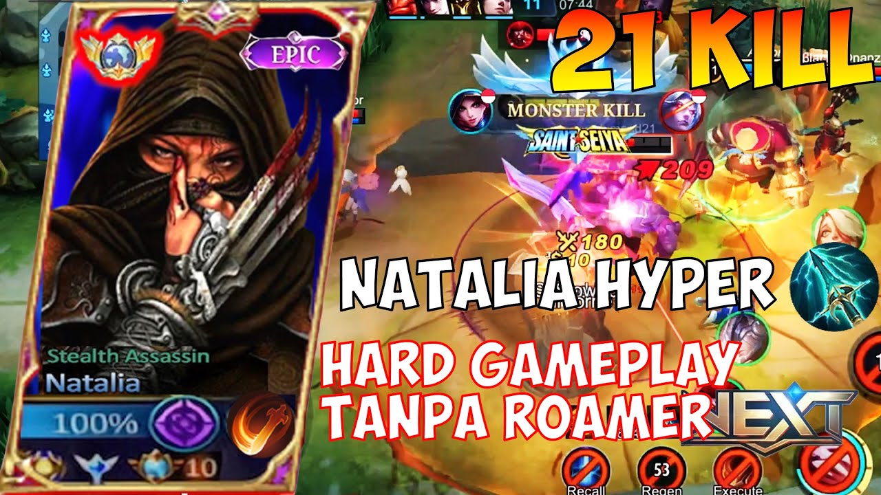 NATALIA HYPER | SUPER HARD GAME TO MYTHIC TEMEN TROL VS FULL SQUAD ...