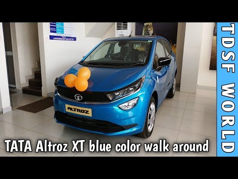 Tata altroz XT blue color varient walk around review | 5 star rated ...