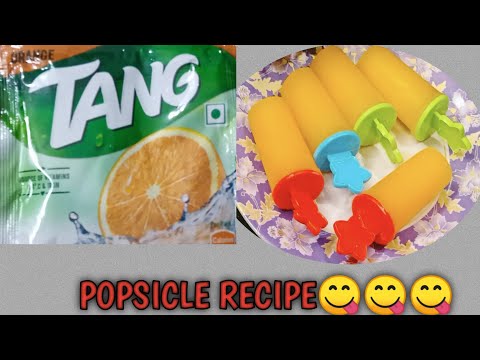 Tang popsicle recipe|orange tang popsicles|Tang lolly|Homemade popsicle ...