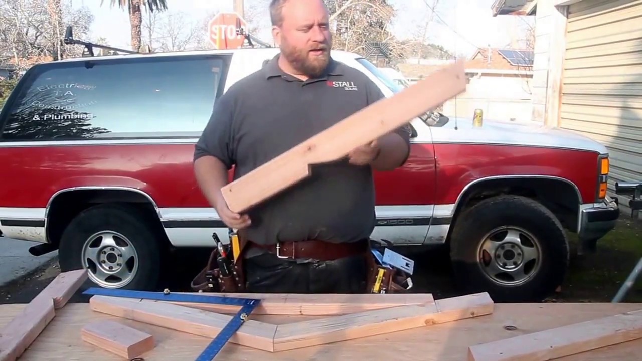 The easiest way to make common rafters without a calculator step method ...