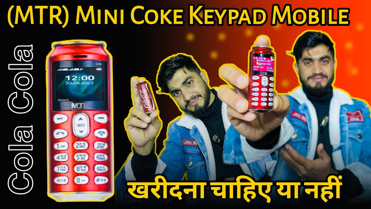 World’s Smallest Mobile Phone || MTR COLA Can Shape Feature Mobile ...