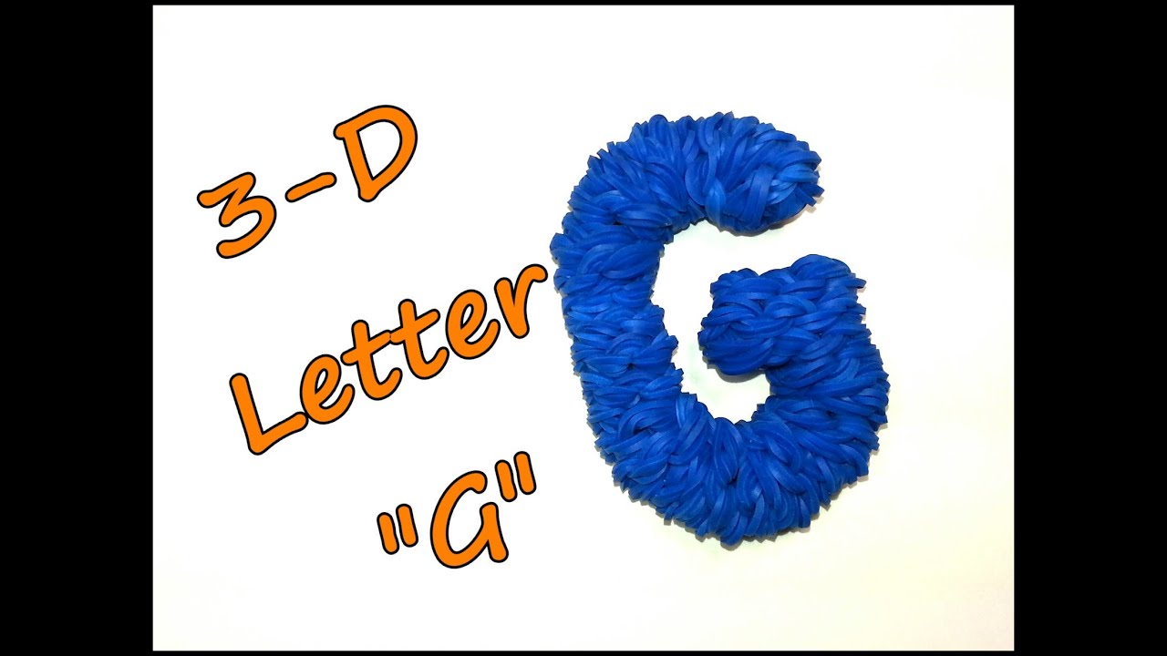 3-D Letter "G" Tutorial by feelinspiffy (Rainbow Loom) - YouTube