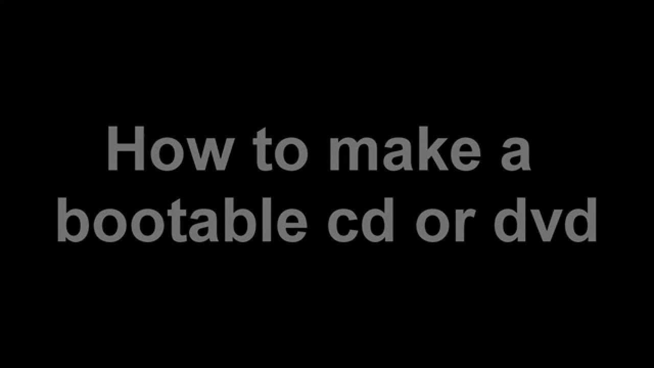 How to make a bootable disk - cd or dvd in ImgBurn easy - YouTube