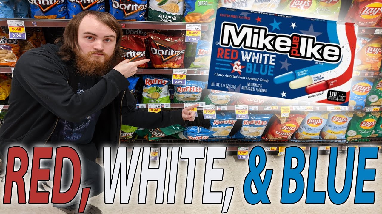 MIKE & IKE RED, WHITE, & BLUE FLAVORED CANDY REVIEW - YouTube