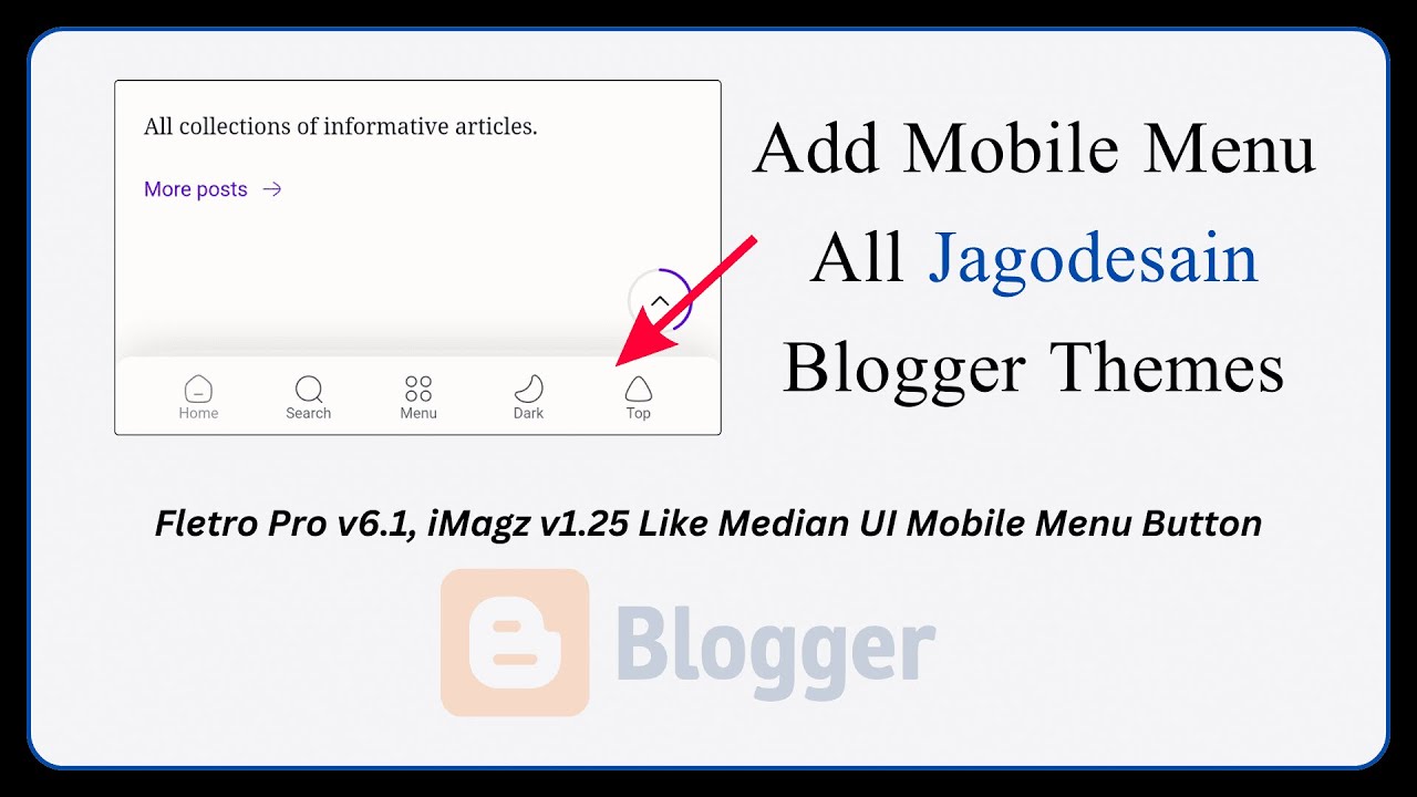 How to add a mobile menu to blogger template Fletro Pro and iMagz Like ...