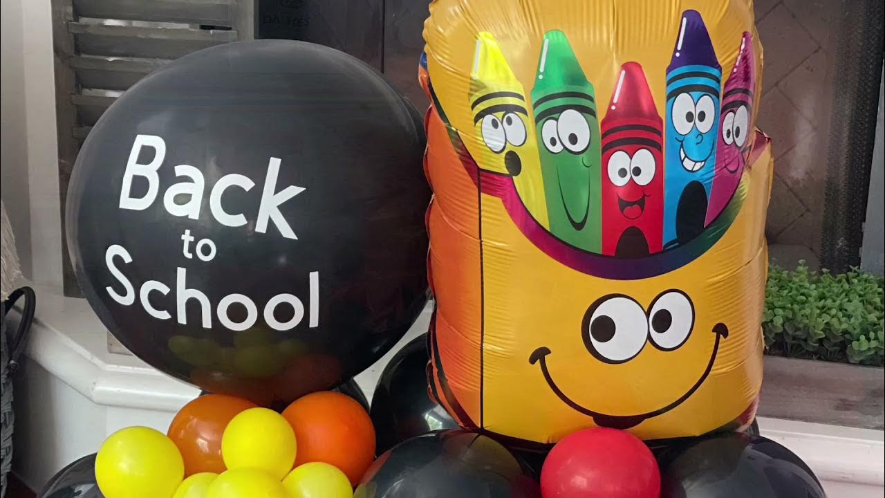 Back to School Balloon Bouquet DIY - YouTube