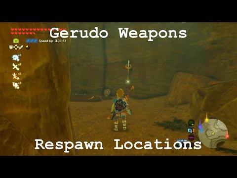 Respawnable Gerudo Weapons Location - The Legend of Zelda: Breath of ...