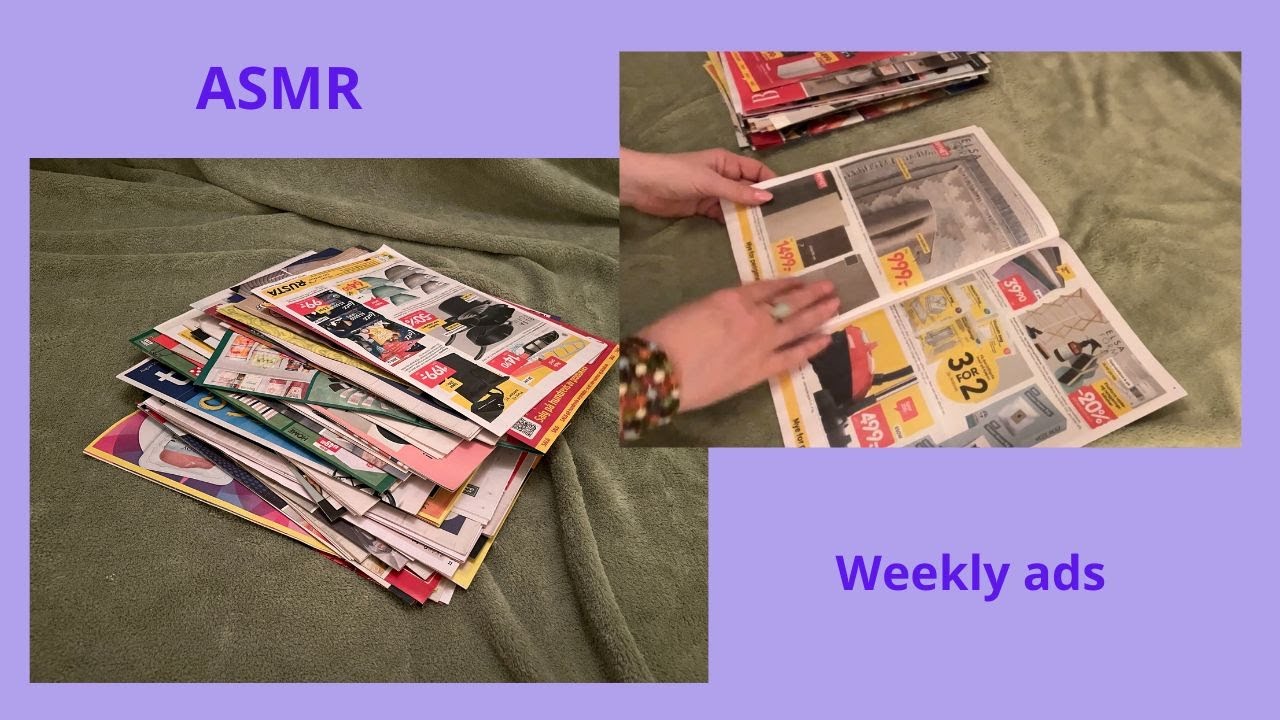 ASMR | Weekly ads page turning | No talking - YouTube