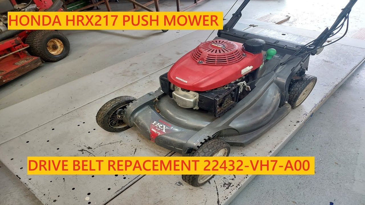 Honda HRX217 Push Mower Drive Belt Replacement YouTube Honda HRX217 Push Mower Drive Belt Replacement YouTube