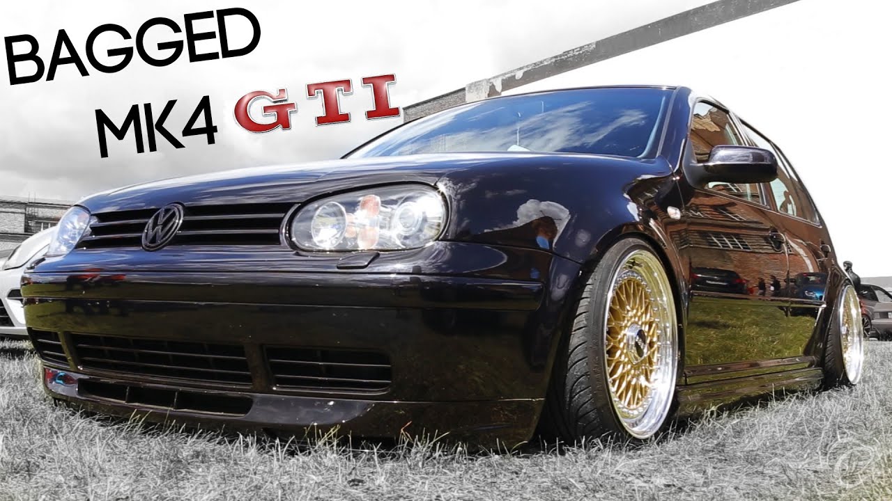 Bagged VW MK4 GTI on BBS RS - YouTube