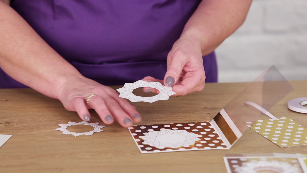 How to craft a decoupaged acetate card with Joey Burdett - YouTube