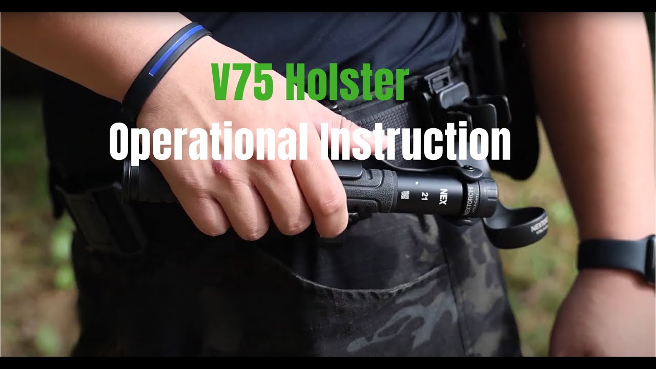 NEXTORCH V75 Double Retention Baton Holster Operational Instruction # ...