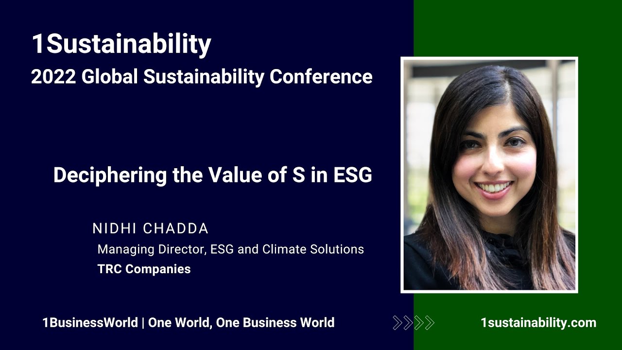 Deciphering the Value of S in ESG | Nidhi Chadda - YouTube