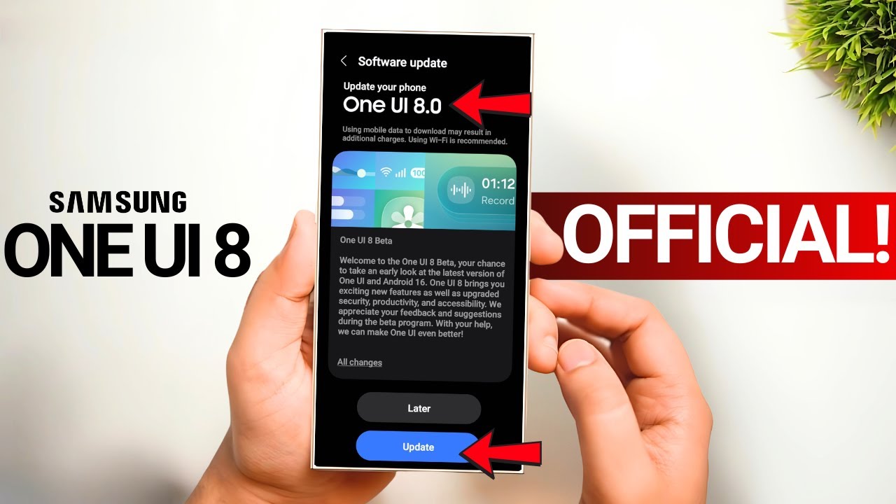 Samsung One UI 8 Beta Update - FINALLY OFFICIAL!! - YouTube