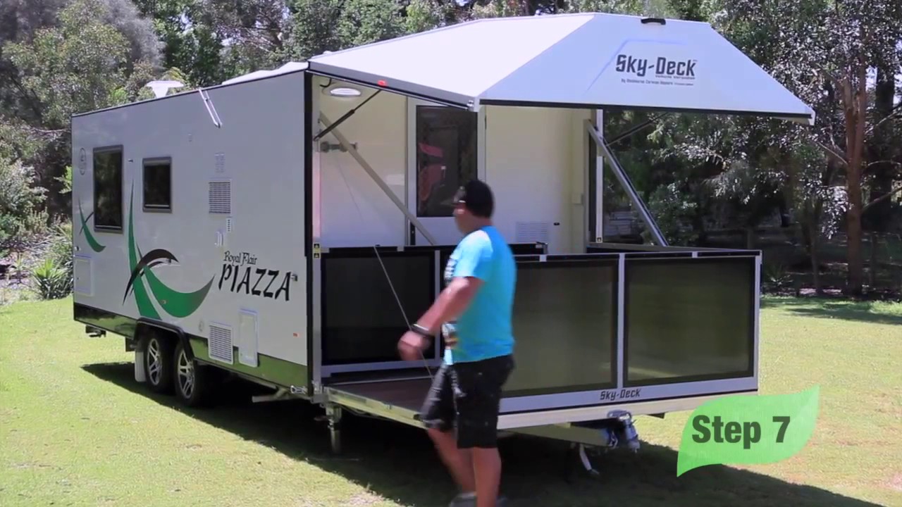 Setting up the Royal Flair Piazza Sky Deck. - YouTube