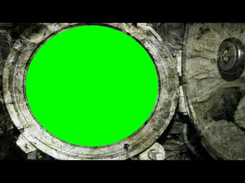 portal between two world is open in green screen