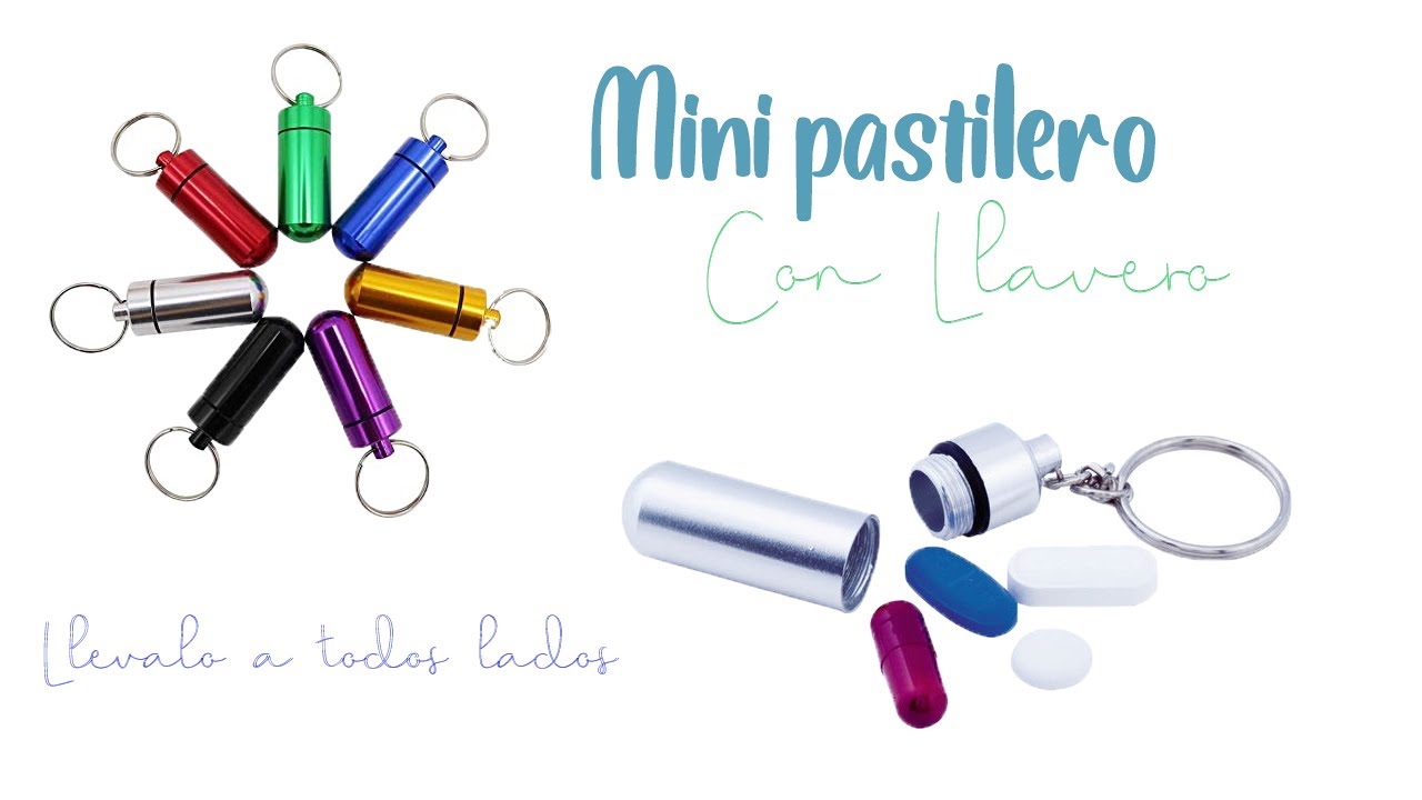 LLAVERO PASTILLERO CAPSULA - YouTube