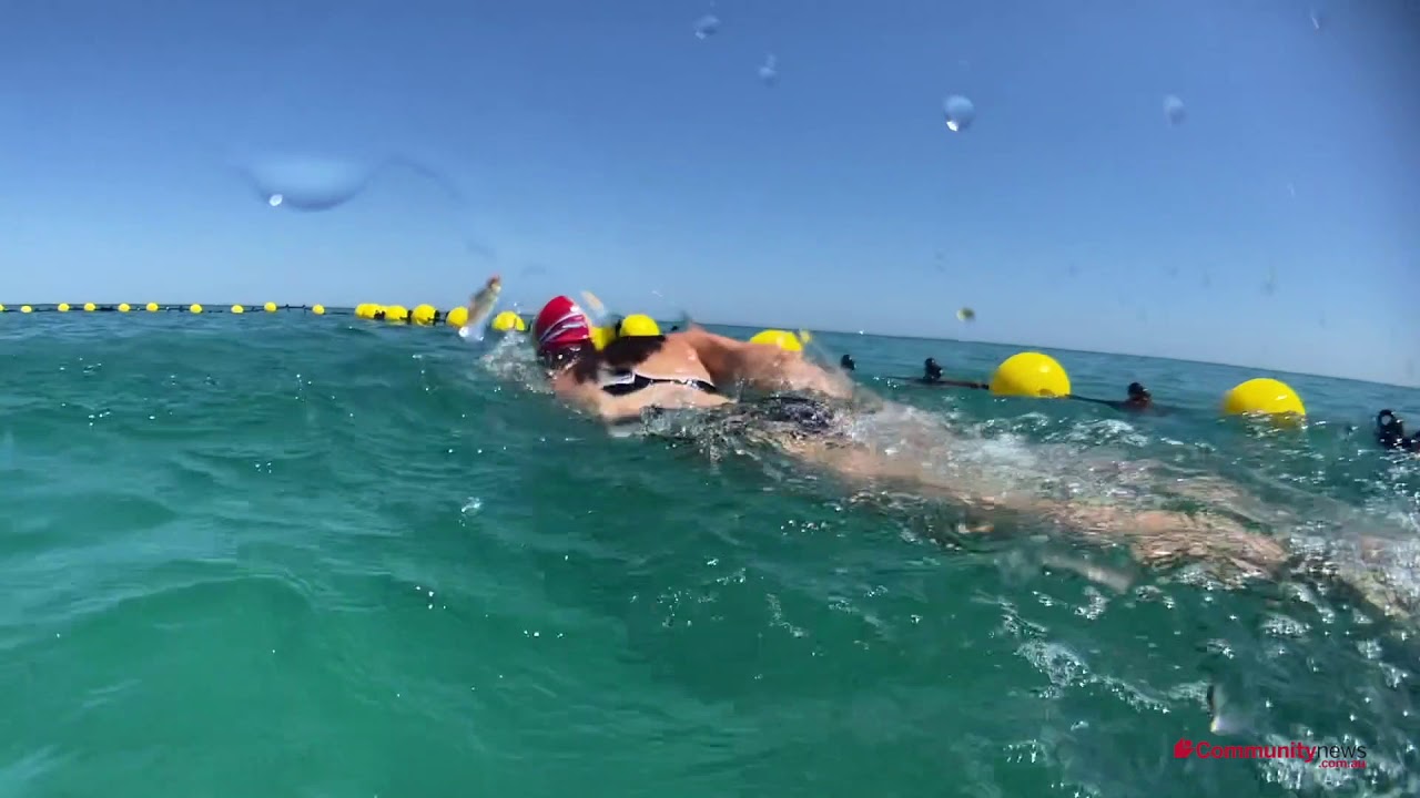 Shark barrier bring sense of security - YouTube