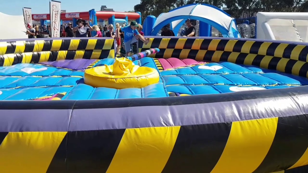 Wipeout sweeper game. Last man standing fun in cape town - YouTube