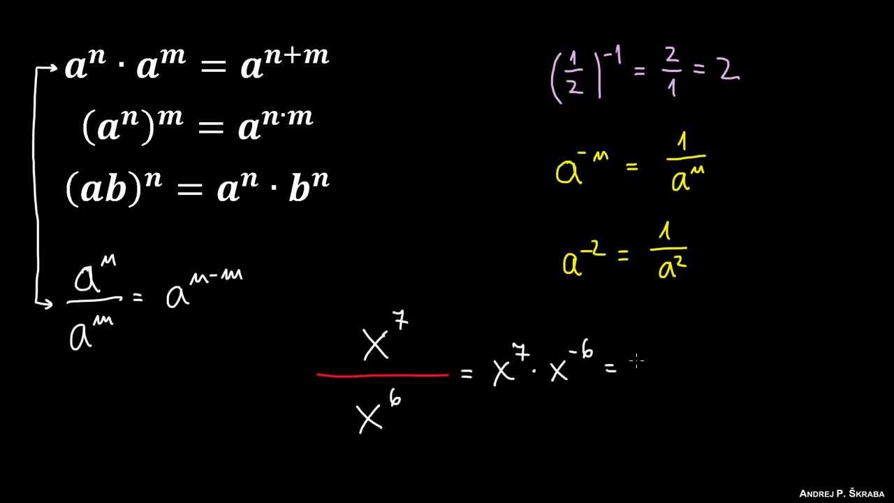 Pravila za računanje s potencami - YouTube