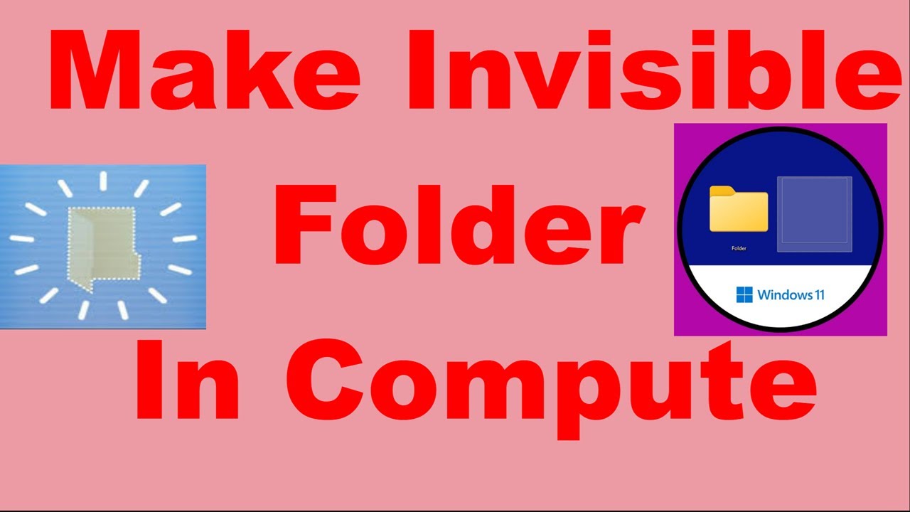 Nameless Folder Or Invisible Folder In Different Shapes To Keep Your ...