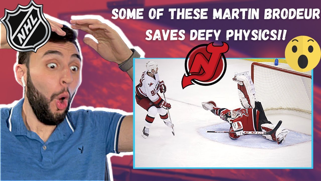 BASKETBALL FAN Reacts to Martin Brodeur BEST SAVES | NHL Reaction ...