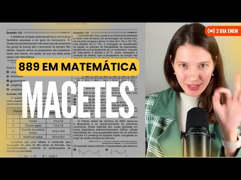 😱 MACETES para GABARITAR o ENEM: Matemática e Naturezas (TRI, pegadinhas e terminar no tempo)