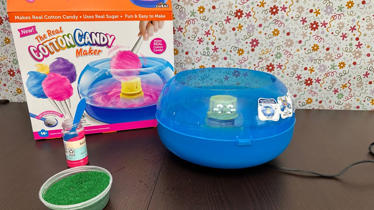 Cotton Candy Maker Toys Unboxing & Review - YouTube