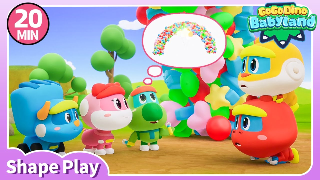 ♦️Learn Shape with GOGODINO Babyland♦️ 20min Compilation 3 | Kids Play|Kids Learning|Toddlers ...