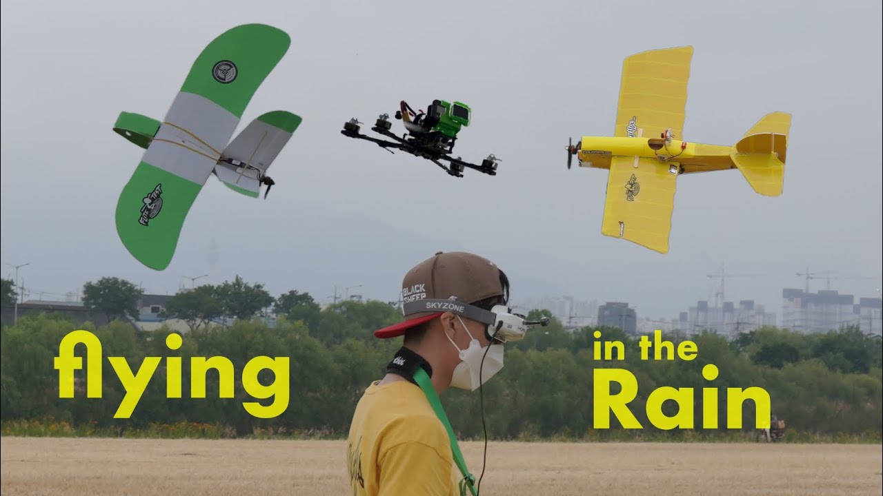 FT mini scout mini sparrow 6 inch quad FPV flying in the rain - YouTube